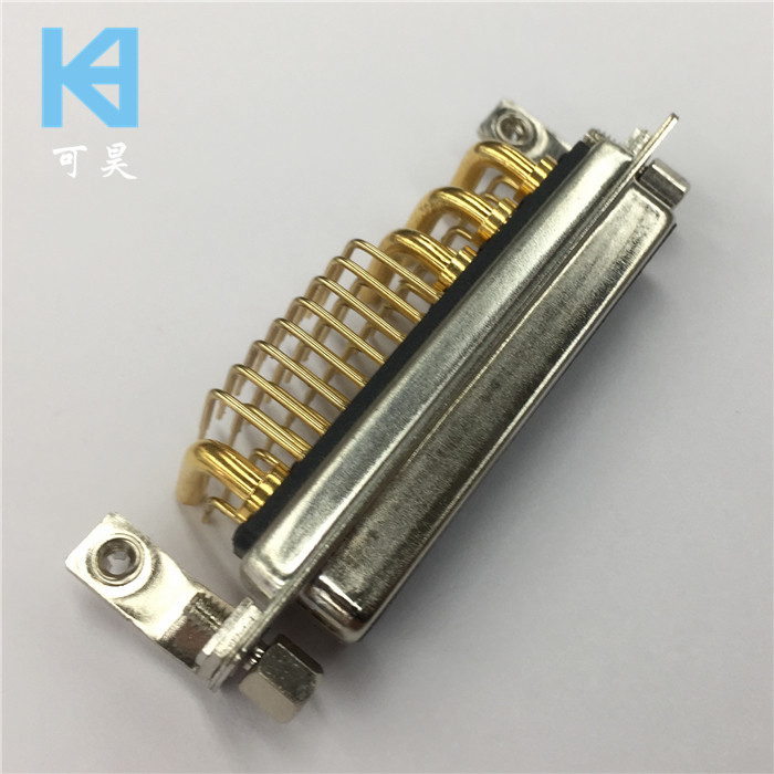 DB36W4弯脚母座 可昊品质车针镀金工业军工重载D-SUB矩形连接器